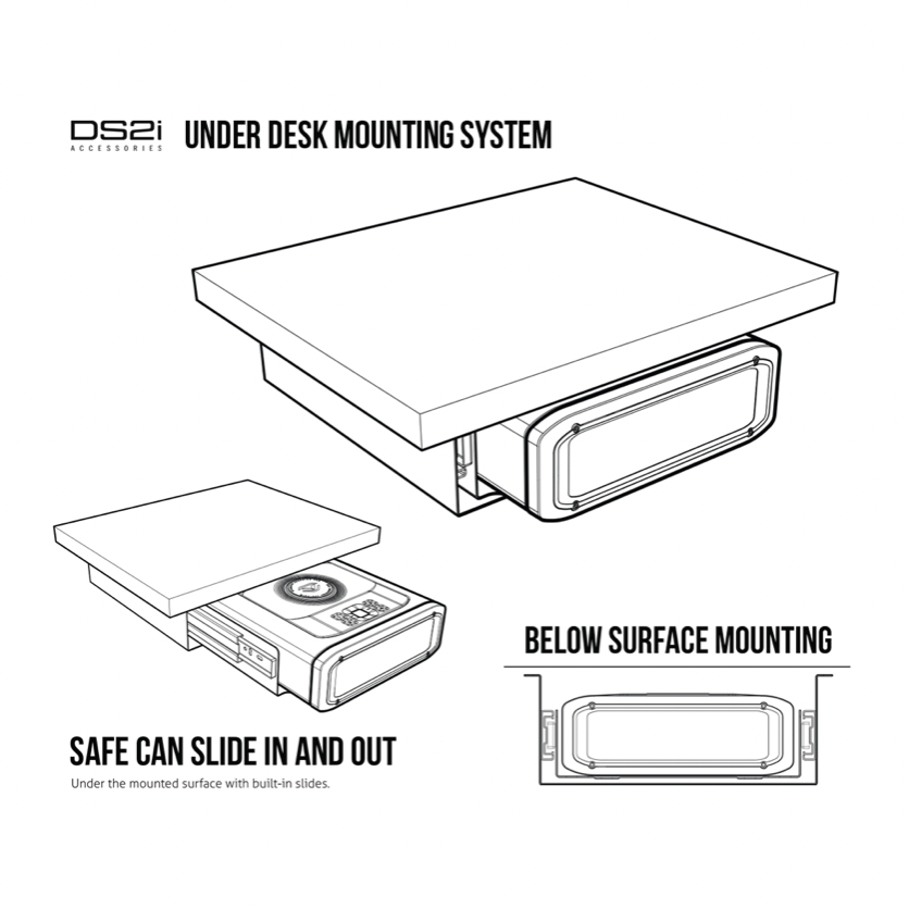 Vaultek-Smart Station-(Under Desk Mounting Plate)-HCC Tactical
