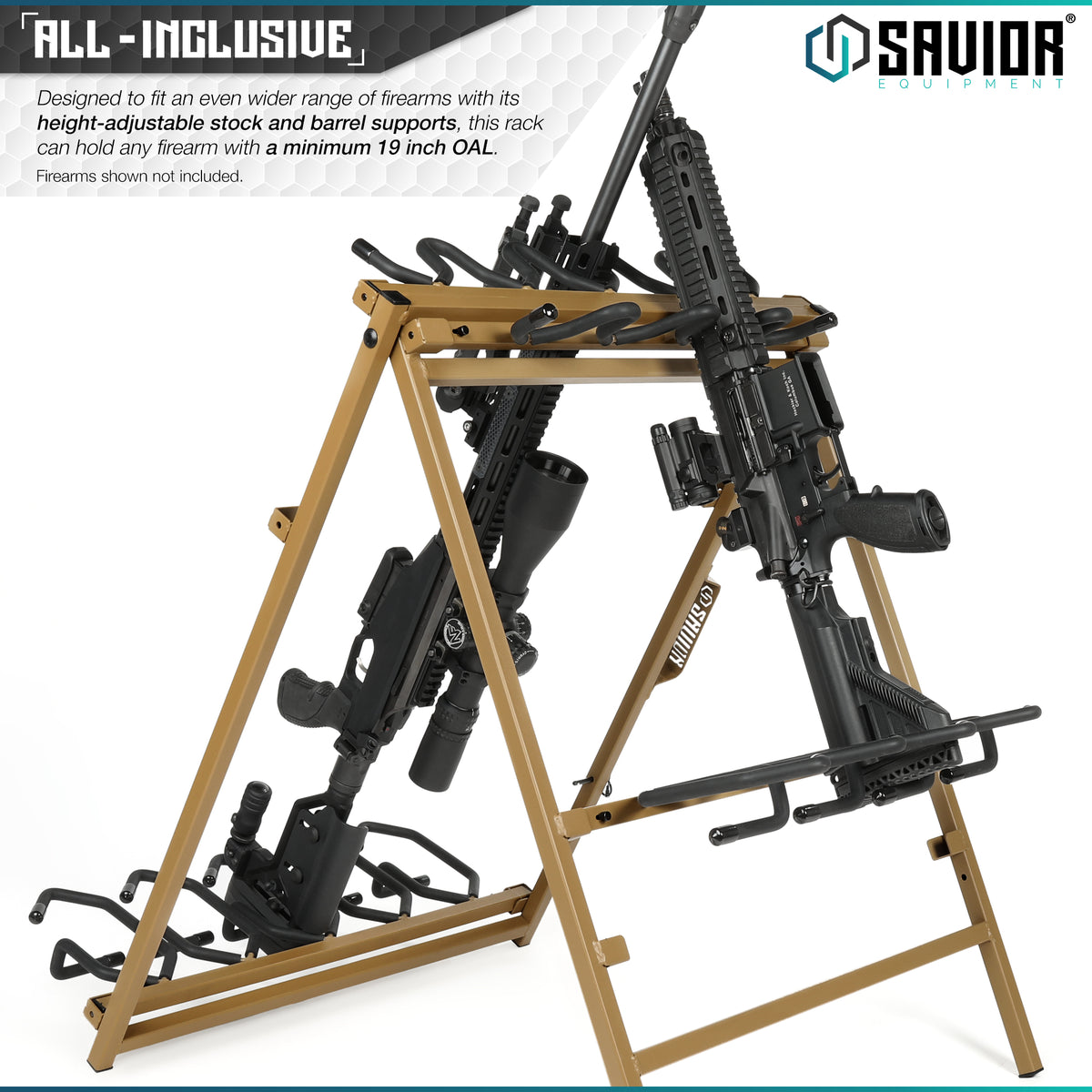 Savior Equipment - Shorty Rifle Rack - HCC Tactical